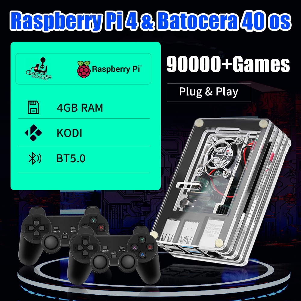 Jual YHS Raspberry Pi 4 Model B Retro Game Console Batocera 39 System ...