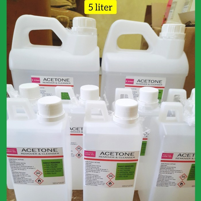 Jual Aseton acetone pembersih kutek - Acetone - 5 liter | Shopee Indonesia