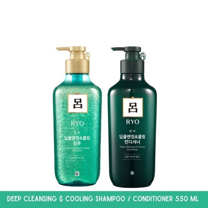 Jual Ryo scalp deep cleansing & cooling shampoo conditioner 550ml ...
