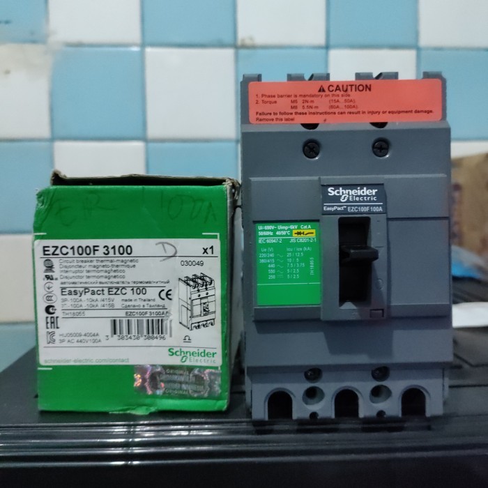 Jual Mccb/Nfb Schneider 3P 100A 10Ka Ezc100F3100 Original | Shopee Indonesia