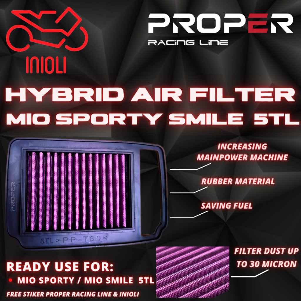Jual FILTER UDARA PROPER RACING LINE YAMAHA MIO SPORTY MIO SMILE CARBU ...