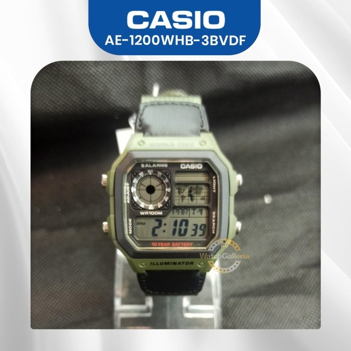 Jual Casio General Ae-1200Whb-3Bvdf / Ae 1200Whb 3Bvdf / Ae1200Wh Original | Shopee Indonesia