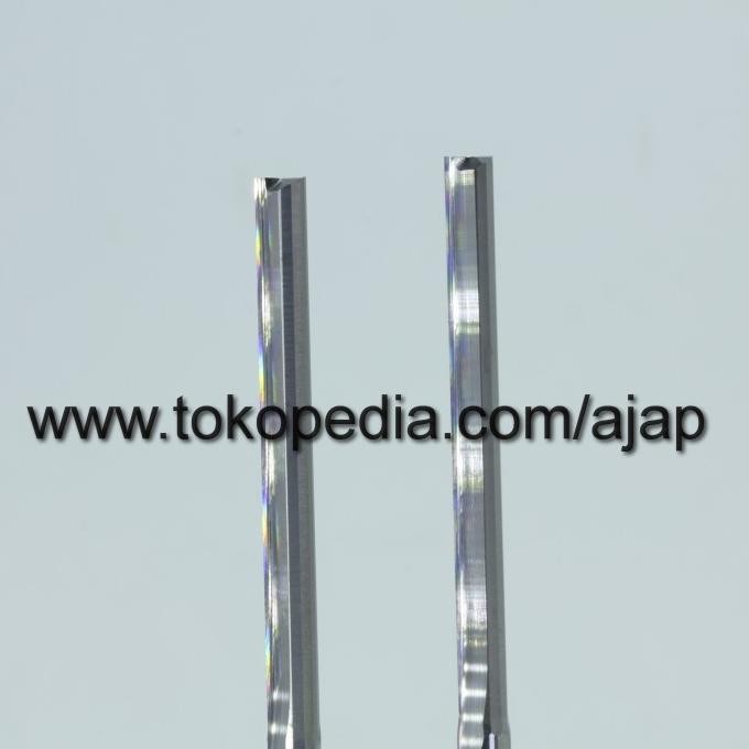 Jual Double Edge Straight 2F 4Mm Router Bits End Mill Mata Profil Mdf ...