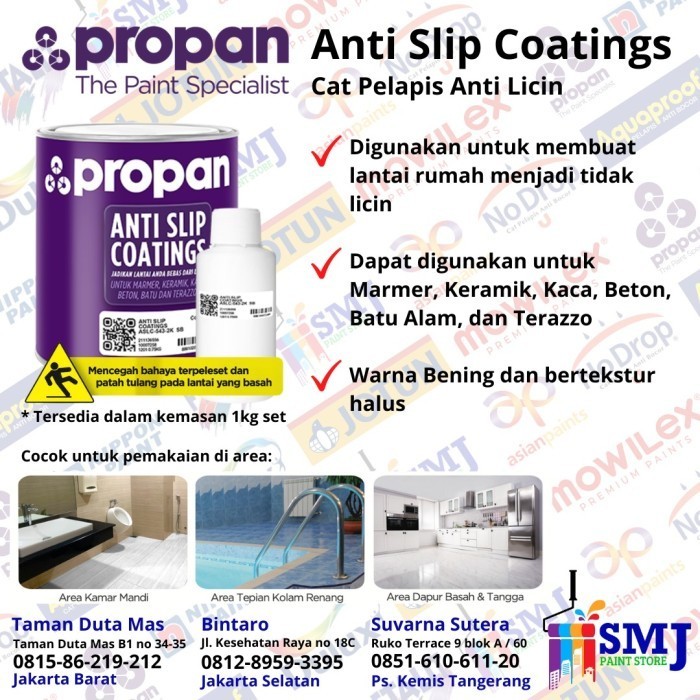 Jual Cat Pelapis Keramik / Marmer ANTI SLIP (LICIN) COATING PROPAN ALSC ...