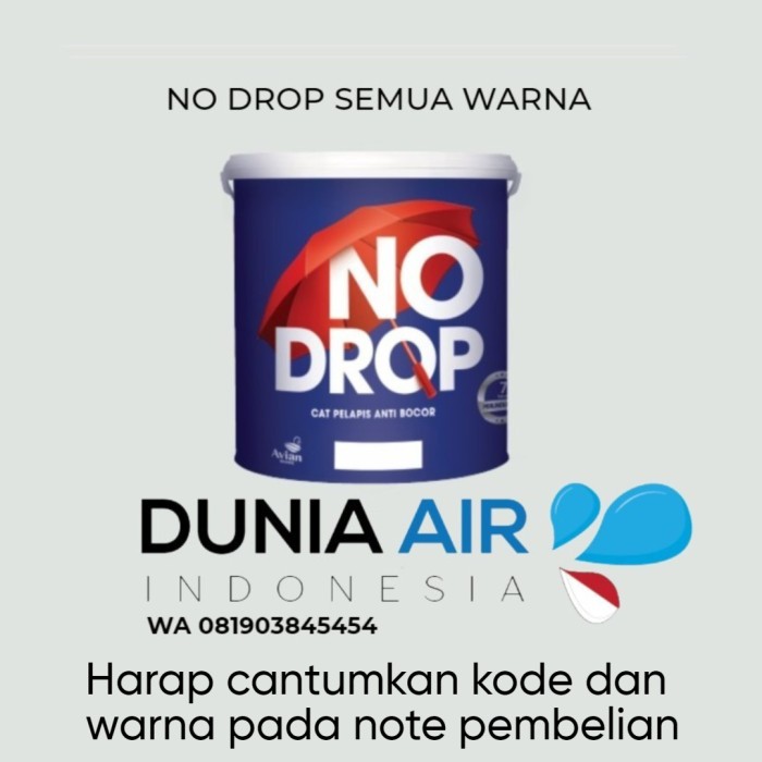Jual NO DROP ANTI BOCOR 4KG GALON / NO DROP WATER PROOFING 4KG GALON ...