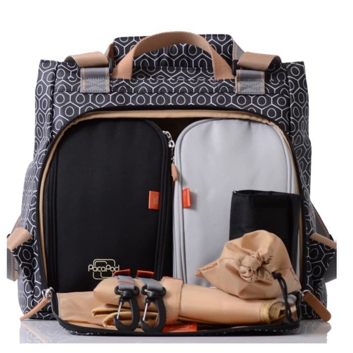 Jual Pacapod Diaper Bag Lewis - Black | Shopee Indonesia