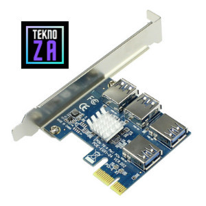 Jual Mining Pci-E Riser Splitter 1 To 4 Slot | Shopee Indonesia