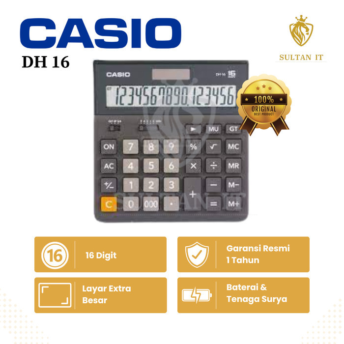 Jual Kalkulator Casio Dh-16 Original | Shopee Indonesia