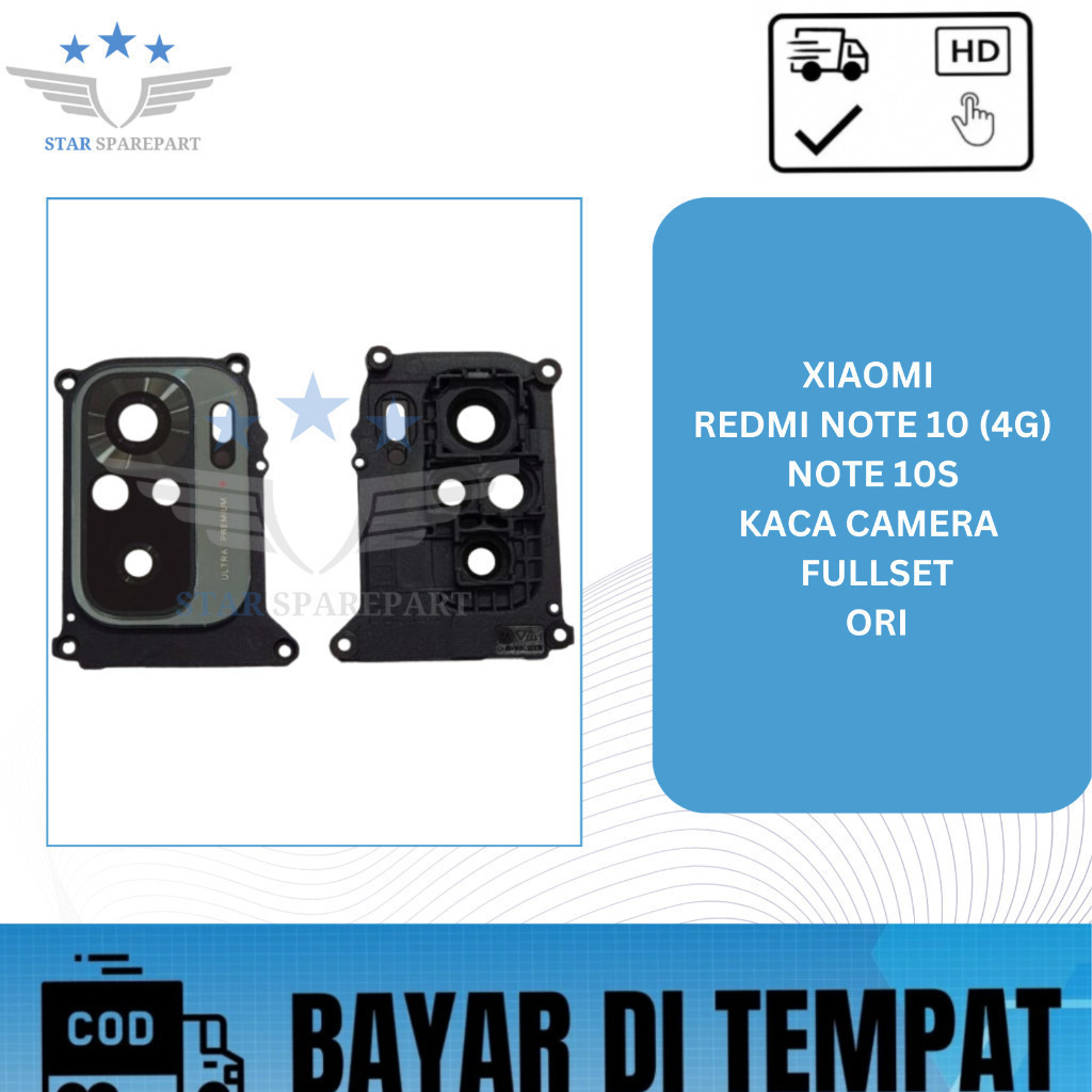Jual KACA CAMERA XIAOMI REDMI NOTE 10 (4G) / NOTE 10S FULLSET ORI ...
