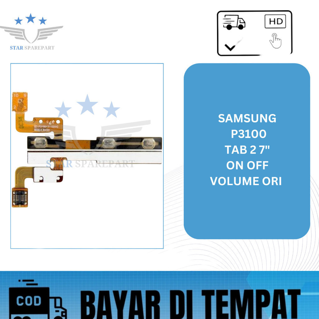 Jual FLEXIBEL SAMSUNG P3100 + ON OFF + VOLUME ORI (TAB 2 7") | Shopee ...