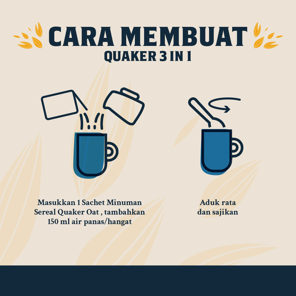 Jual Quaker 3in1 Mocha Minuman Sereal Oat 224gr (28gr x 8 sachet) x 2 ...