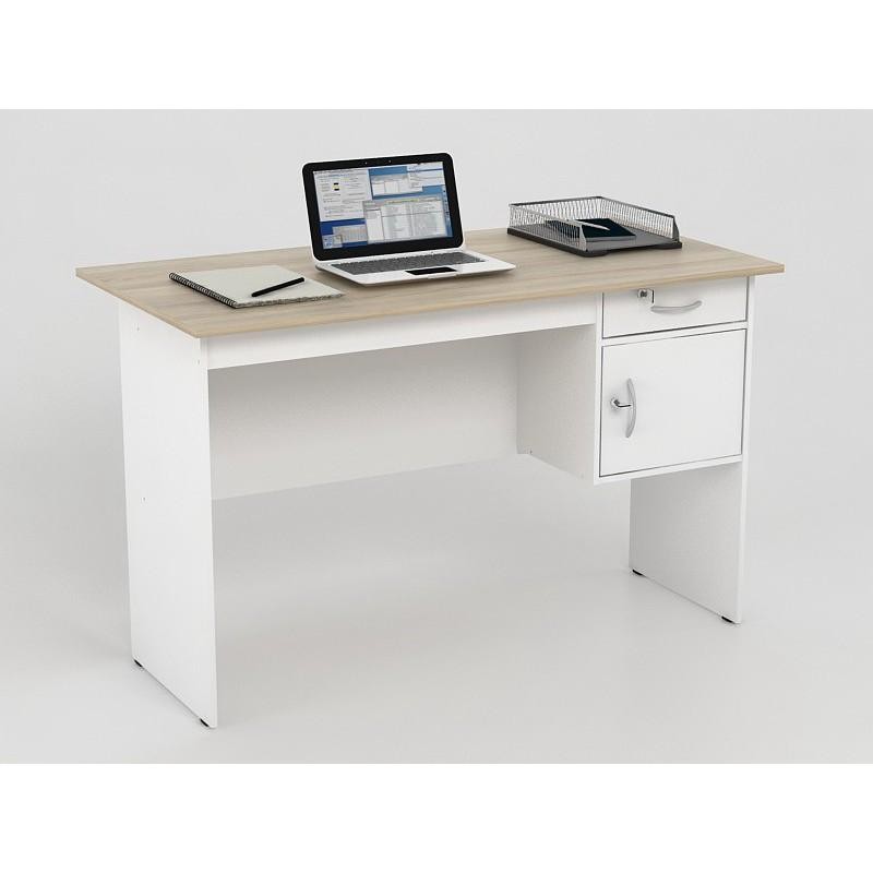 Jual MEJA TULIS KANTOR MINIMALIS TWO TONE MEJA SETENGAH BIRO MEJA ...