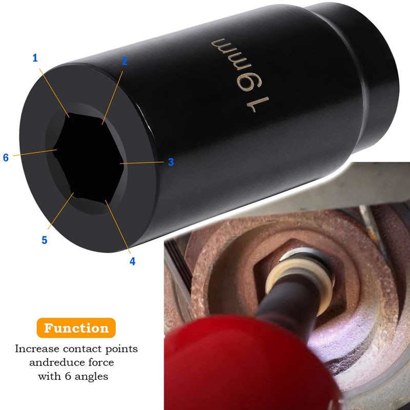 Jual New for Honda Engines 19mm Harmonic Balancer Socket 3 Times ...