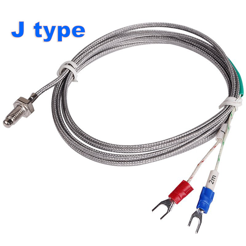Jual New J Type M6 Screw Probe Thermocouple Temperature Sensor with 2M ...