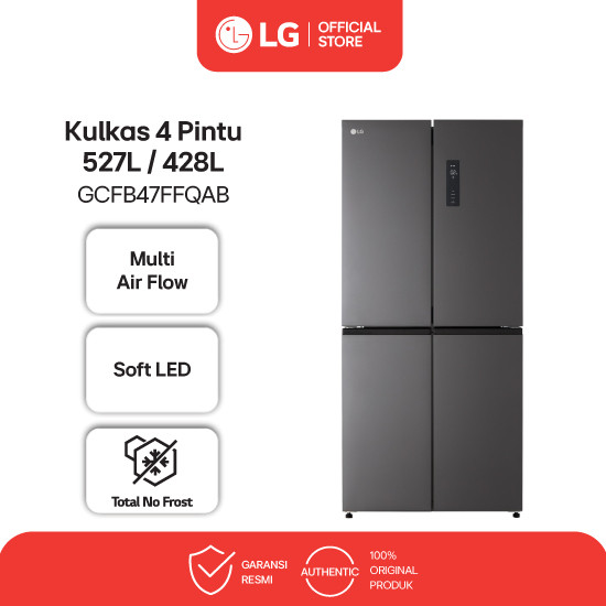 Jual LG Kulkas Multi Door 470L - Smart Inverter Compressor & Multi ...