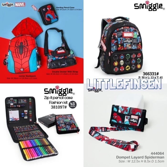 Jual Tas Smiggle Marvel/Smiggle Backpack/Tas Spiderman/Tas Sekolah Anak ...