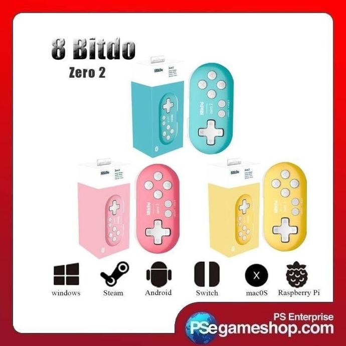 Jual 8BITDO ZERO 2 MINI BLUETOOTH GAMEPAD FOR SWITCH/WINDOWS/ANDROID/MACOS/ ASLI | Shopee Indonesia