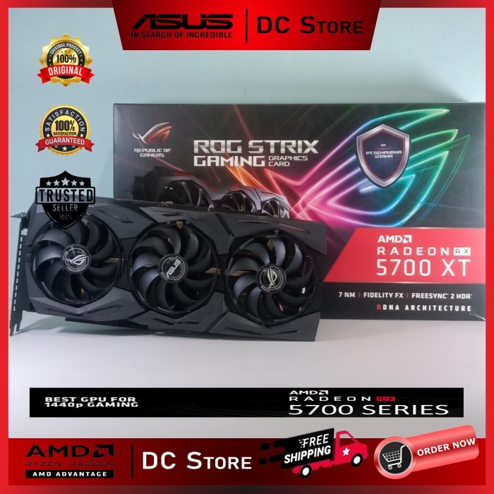 Jual VGA Asus ROG Strix AMD Radeon RX 5700 XT 8GB GDDR6 | Shopee Indonesia
