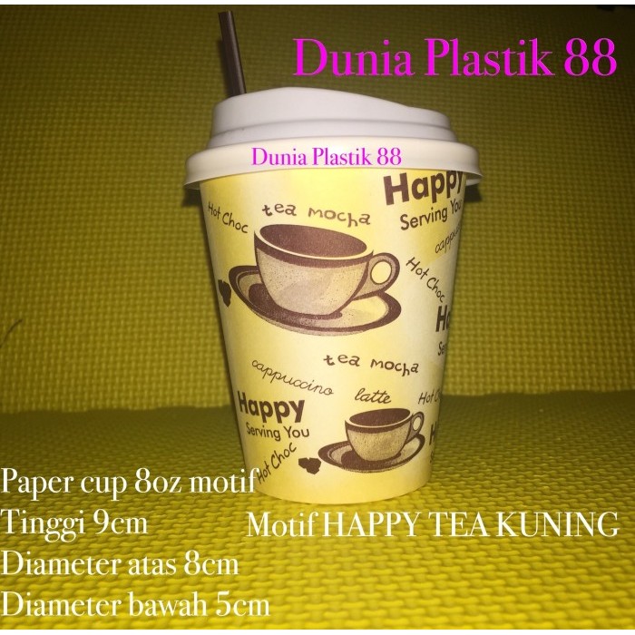 Jual Paper Cup Complit Isi 50Pc / Gelas Kertas / Gelas Kopi / Gelas ...