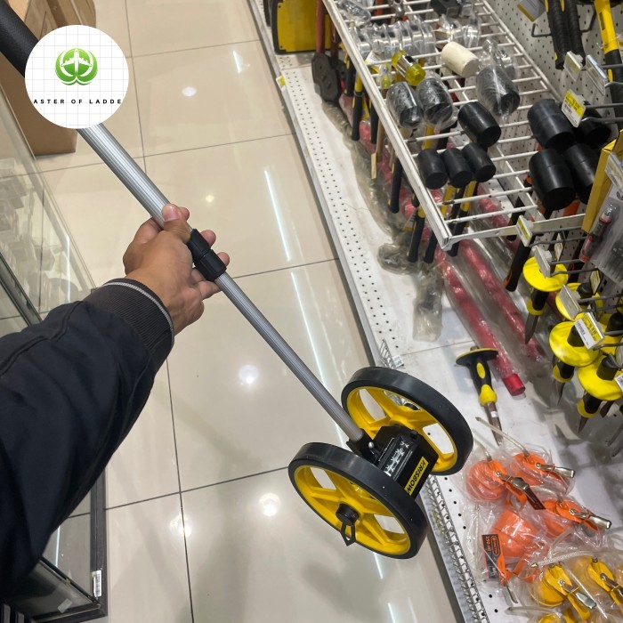 Jual NEW Roda Pengukur Krisbow Meteran Berjalan Meteran Dorong 9999 ...