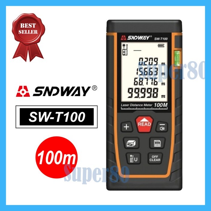 Jual HARGA DISC - Meteran Laser 100m Digital Distance Meter 100 m Alat ...