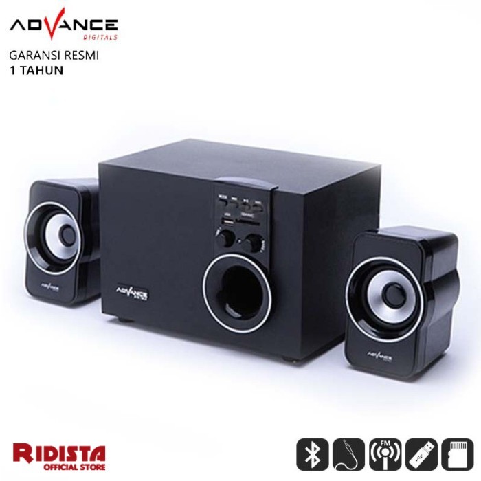 Jual Speaker Advance Aktif Portable M180Bt Bluetooth Subwoofer Bass ...
