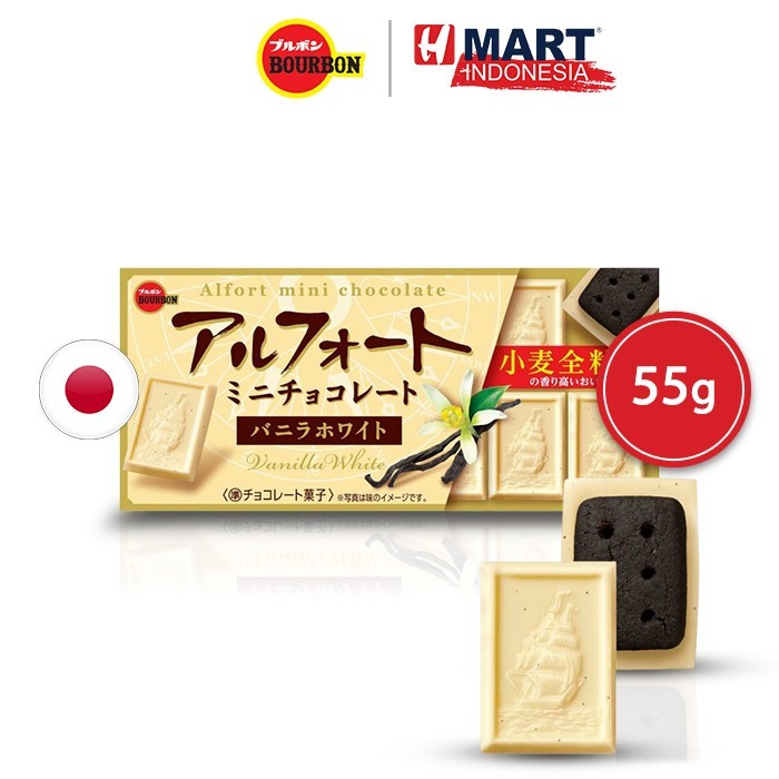 Jual Bourbon Alfort Mini Chocolate Vanilla White - Cokelat Imitasi Rasa ...