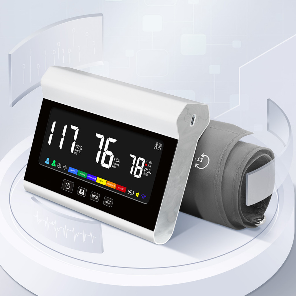 Jual Baru Voice Digital Blood Pressure Monitor Large Screen ...