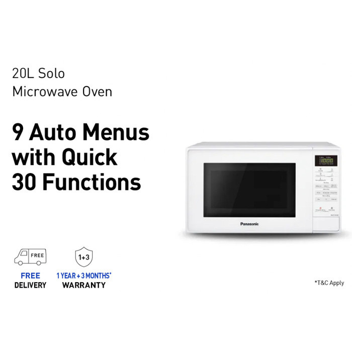 Jual Panasonic NN-ST25JWYPQ 20L Solo Microwave Oven | Shopee Indonesia