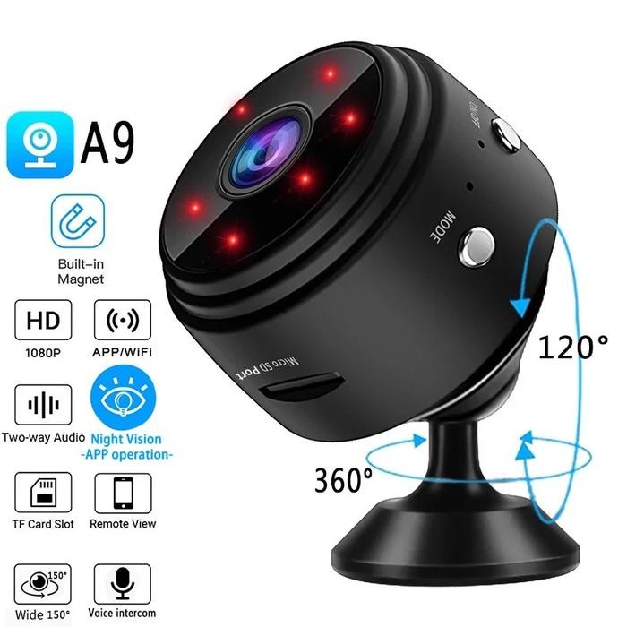 Jual Ip Camera A9 Wifi Wireless Hd 1080P Smart Kamera Cctv Sistem ...