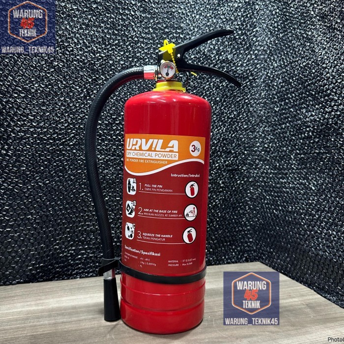 Jual APAR 3Kg 3 Kg bubuk ABC powder Harmit / set kumplit siap pakai | Shopee Indonesia
