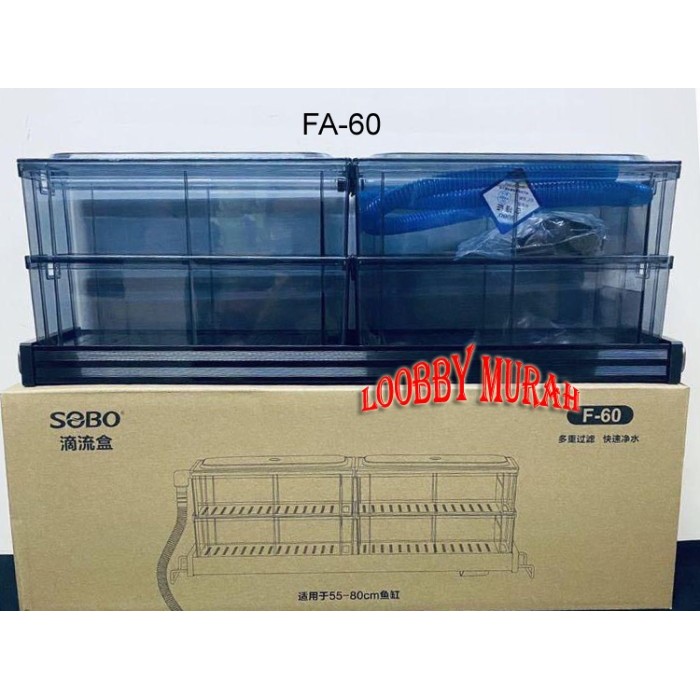 Jual External Filter Atas Aquarium SOBO FA60 FA 60 Drip Filter Trickle ...