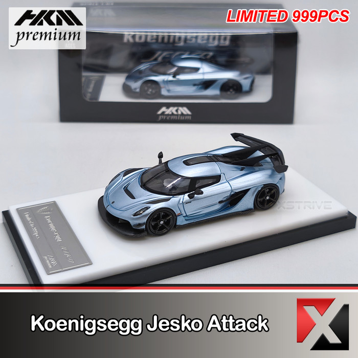 Jual HKM Premium 1:64 Koenigsegg Jesko Attack Glacier Blue | Shopee ...
