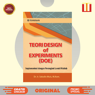 Jual Teori Design Of Experiments (DOE); Implementasi Dengan Perangkat ...