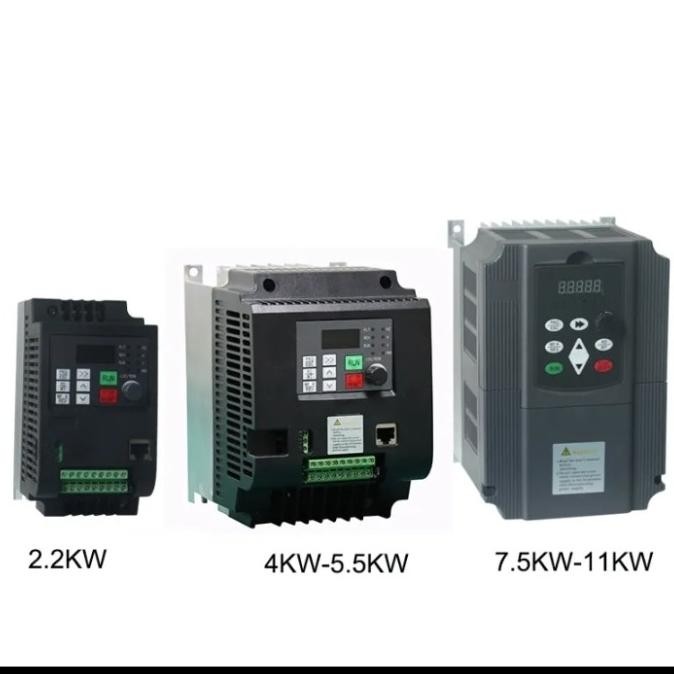 Jual TERBARU VFD INVERTER 4KW 5,5HP, INPUT 220V 1 PHASE DAN OUTPUT 380V 3 PHASE !!!!! | Shopee ...