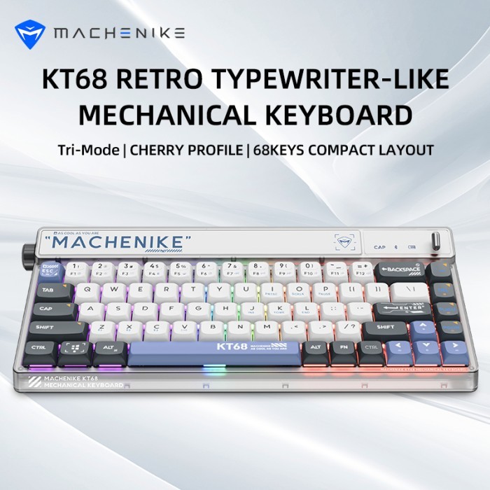 Jual Machenike KT68 Mechanical Wireless Keyboard Hot-Swappable 68 Keys ...