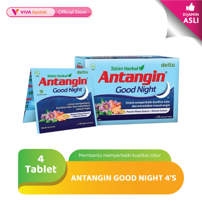 Jual Antangin Good Night untuk Memperbaiki Kualitas Tidur (4 Tablet ...