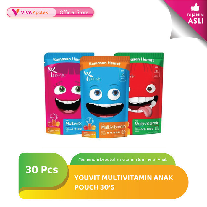 Jual Youvit Multivitamin Anak Untuk Menjaga Imunitas Tubuh (30 Gummies) | Shopee Indonesia