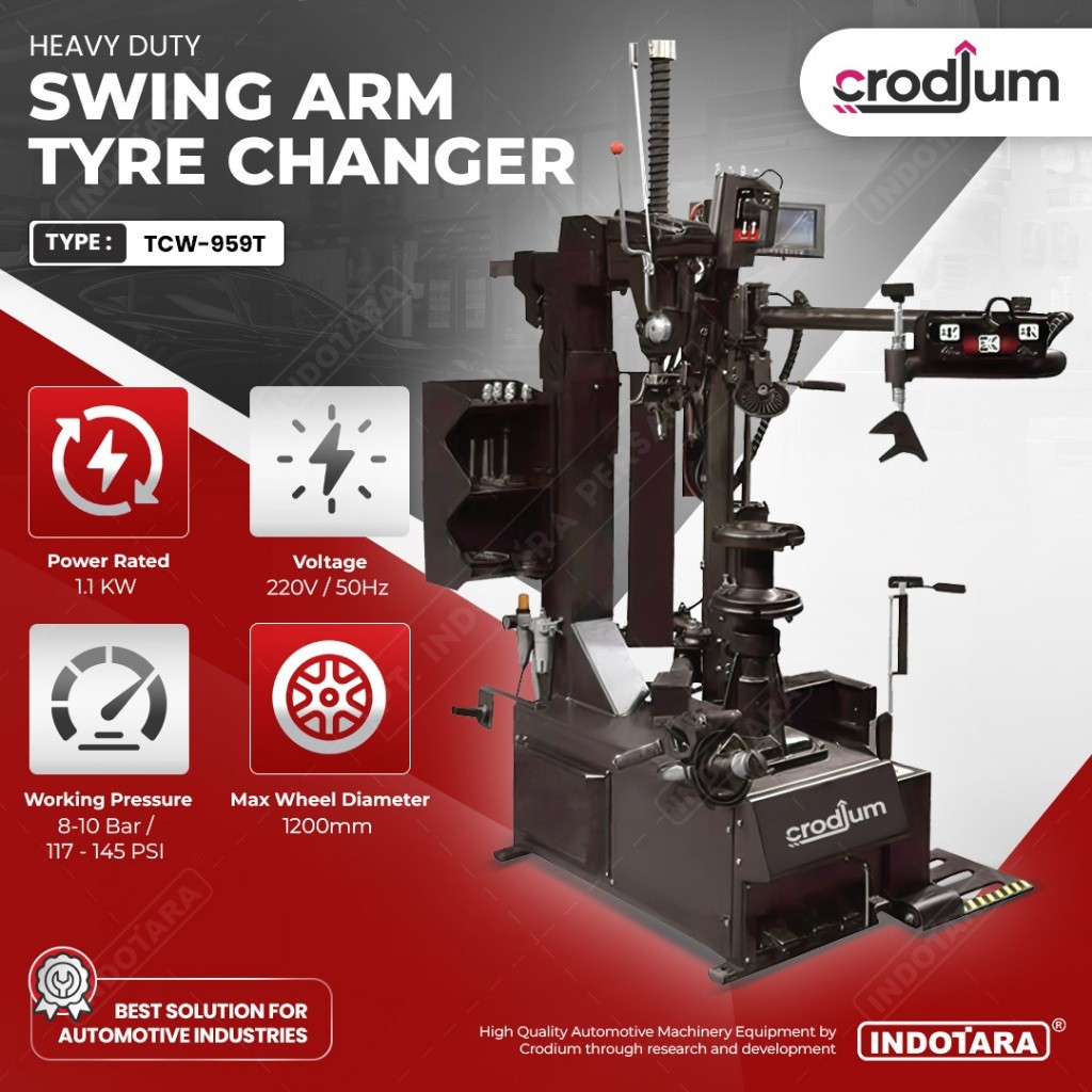 Jual Tyre Changer Mesin Pembuka Ban Mobil Motor Otomatis - CRODIUM TCW-959T | Shopee Indonesia