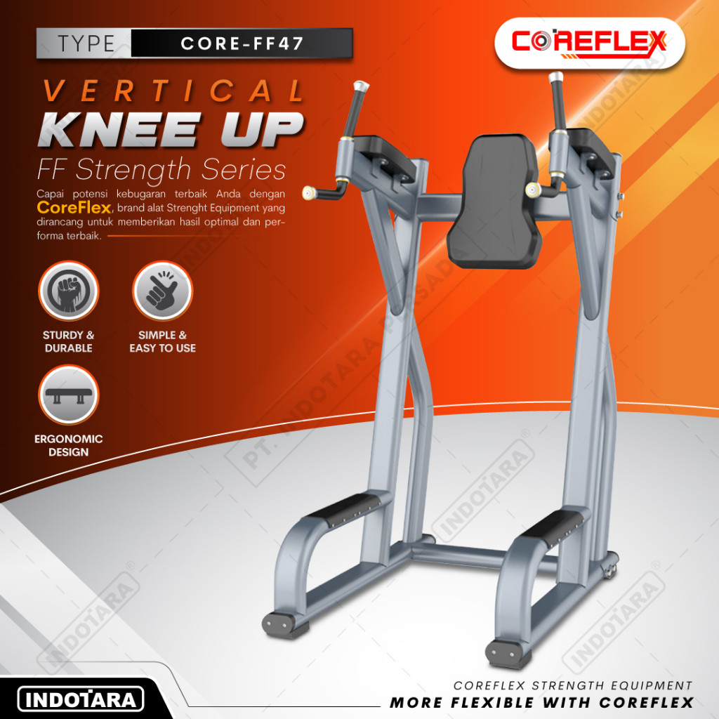 Jual Vertical Knee Up CORE-FF47 Alat Fitness Coreflex | Shopee Indonesia