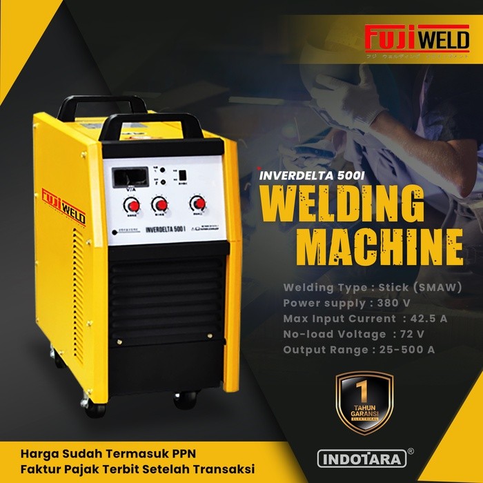 Jual Mesin Las SMAW (Electrode/Stick) Welding Inverdelta 500I | Shopee ...