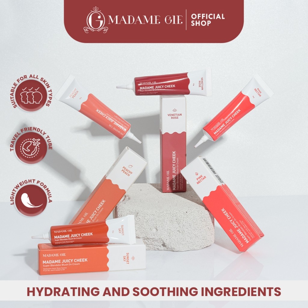 Jual MADAME GIE Juicy Cheek - Make Up Blush On | GLAM GIRL OFFICIALL | Shopee Indonesia