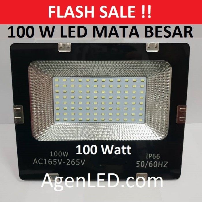 Jual Led Sorot 100W Flood Light Lampu Penerangan Tembak 100 W Watt Outdoor | Shopee Indonesia