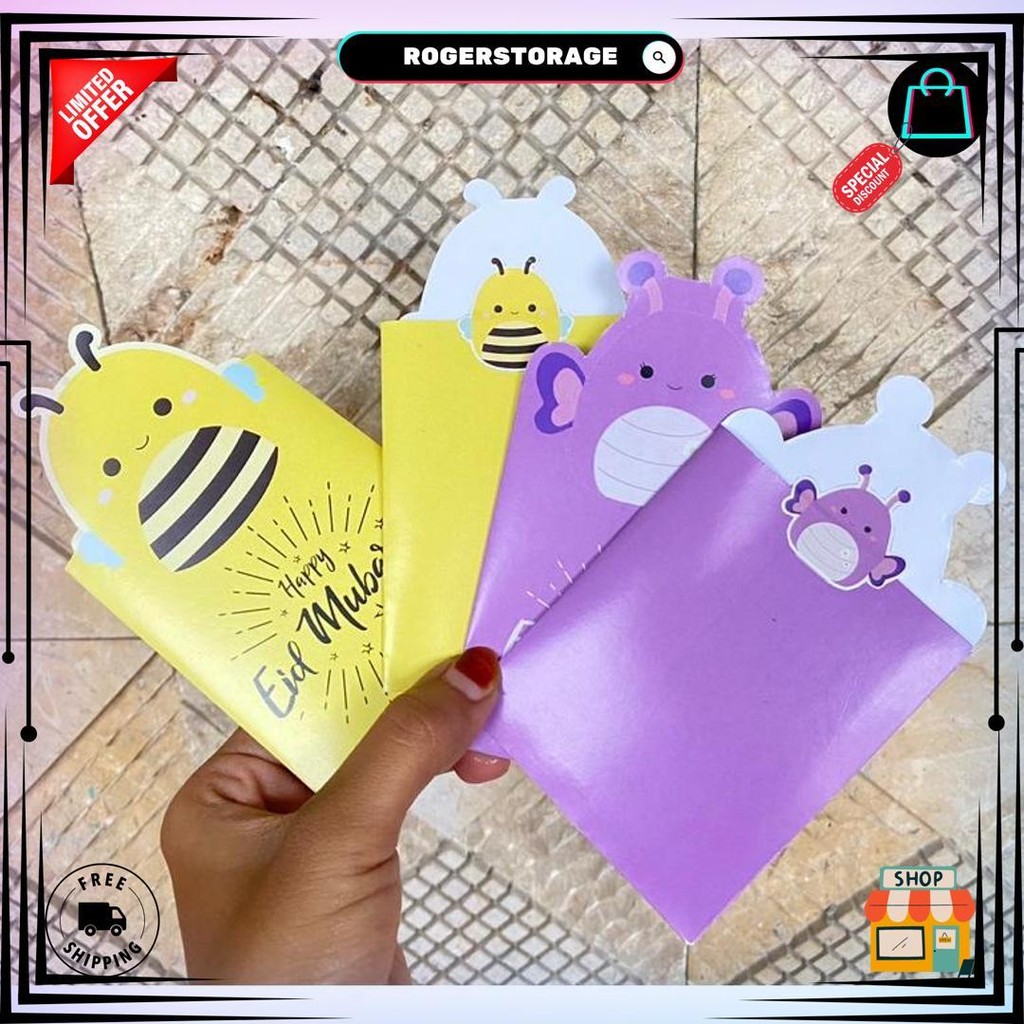 Jual Amplop Lucu + Sticker (8 Pcs) D Promo 3.3 | Shopee Indonesia