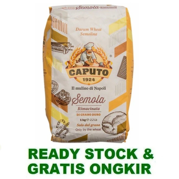 Jual CAPUTO SEMOLA DURUM WHEAT SEMOLINA FLOUR 1KG - TEPUNG GANDUM ...