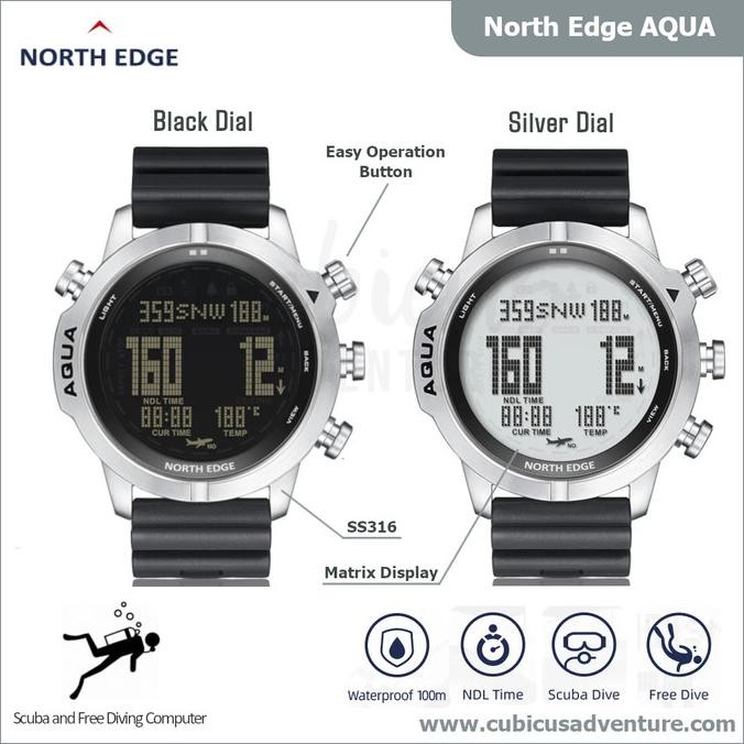 Jual Dive Computer North Edge Aqua - Scuba Diving Freediving Nitrox Ndl ...