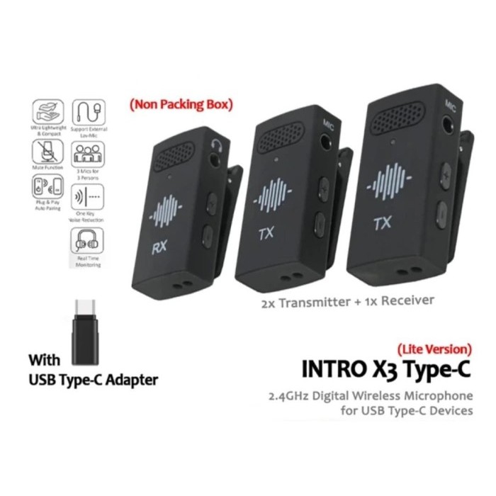 Jual Takara Intro X3 Lite Version Digital Wireless Mic Microphone ...
