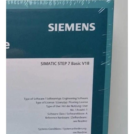 Jual Siemens SIMATIC STEP 7 Basic V18 TIA Portal Floating License 6ES7822-0AA08-0YA5 WPC03 ...
