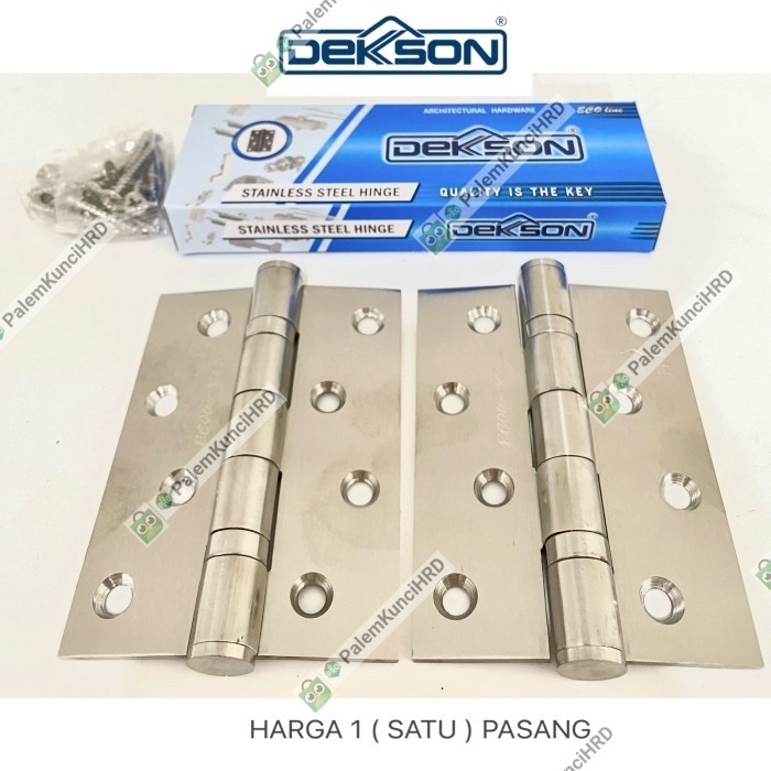 Jual Engsel Pintu Stainless 4" Dekkson 4x3x3MM 2BBHinge Engsel Dekson ...