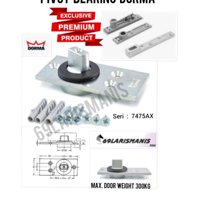 Jual Engsel Pivot Bearing Dorma | Shopee Indonesia